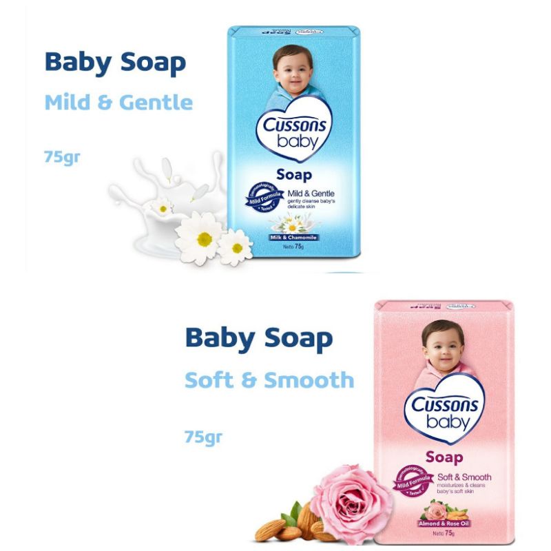 Jual Cussons Baby Soap sabun mandi batang netto 75g | Shopee Indonesia