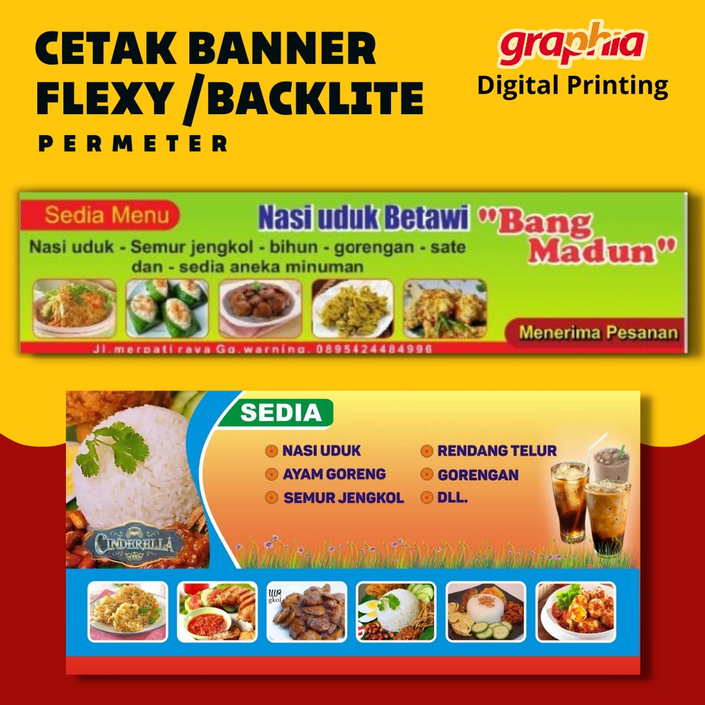 Jual Cetak Banner / Spanduk Bahan FLEXY / BACKLITE Indonesia|Shopee ...