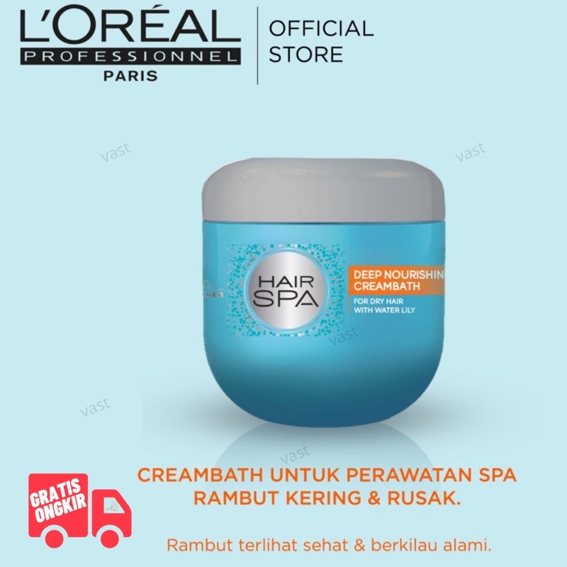 Jual LOREAL Hair Spa Creambath L'oreal Hair Spa Deep Nourishing 500 ml | Shopee Indonesia