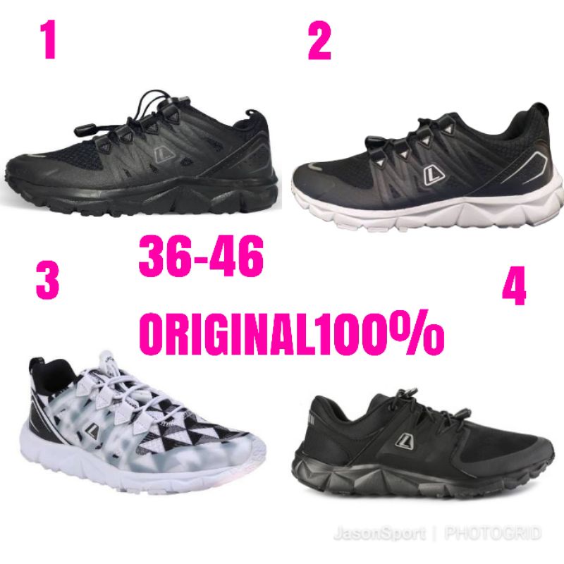 Jual Sepatu League Hitam Lari Pria kumo 1.5 M running shoes cowo cewe ...