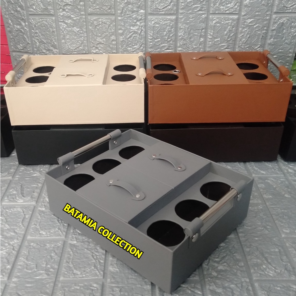 Jual Tempat Permen Unik + Keranjang Aqua Gelas Bahan Kulit Sintetis Isi ...