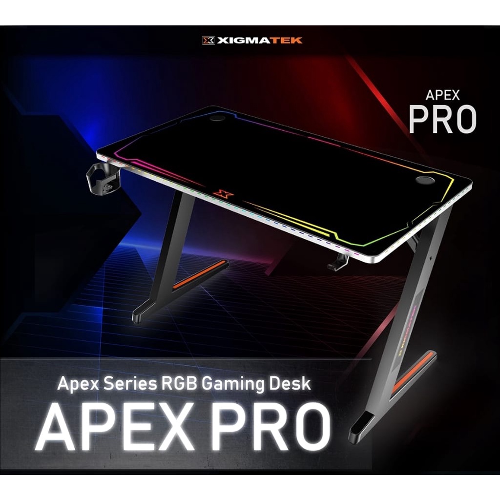 Jual MEJA KOMPUTER GAMING DESK XIGMATEK APEX PRO RGB LED TABLE GAME ...