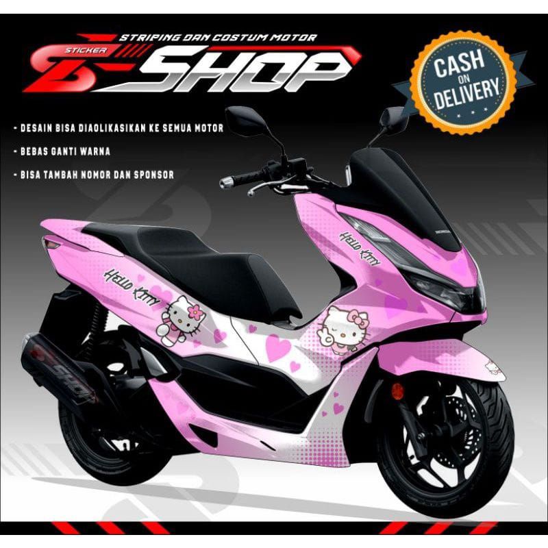 Jual decal hello kitty motor pcx 160 full body full (bisa desain ...