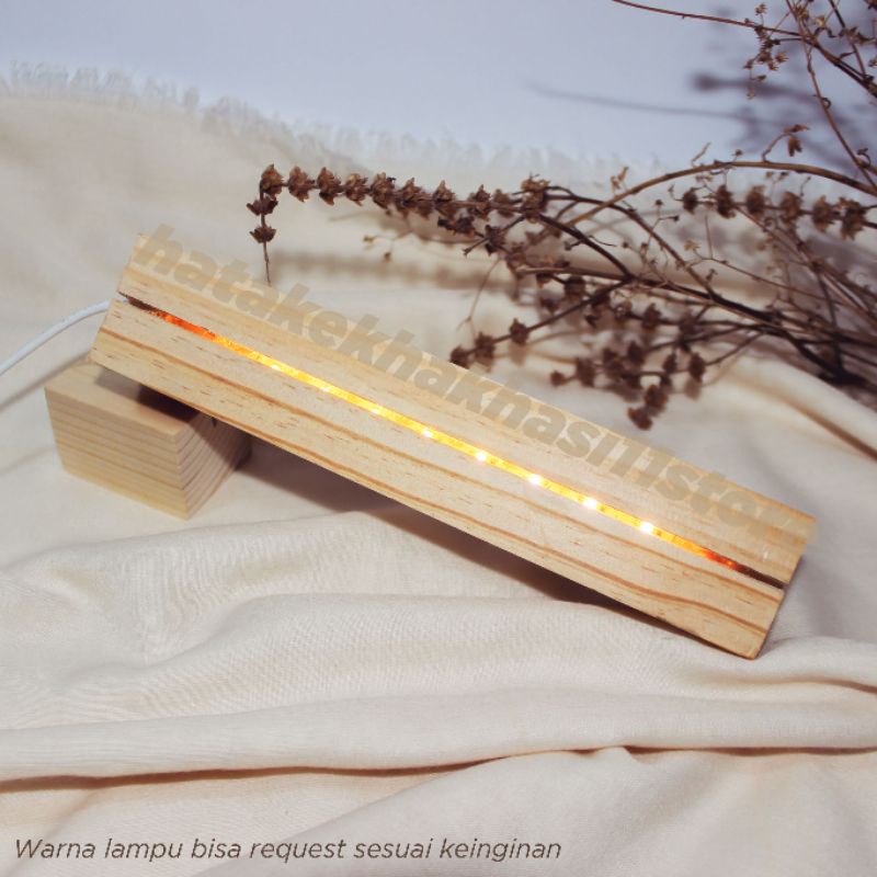 Jual base lamp,dudukan lampu hias akrilik 20cmx4cmx3cm | Shopee Indonesia