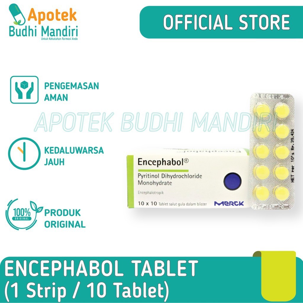 Jual Encephabol | Encefabol | Enchepabol Tablet (1 Strip) | Shopee ...