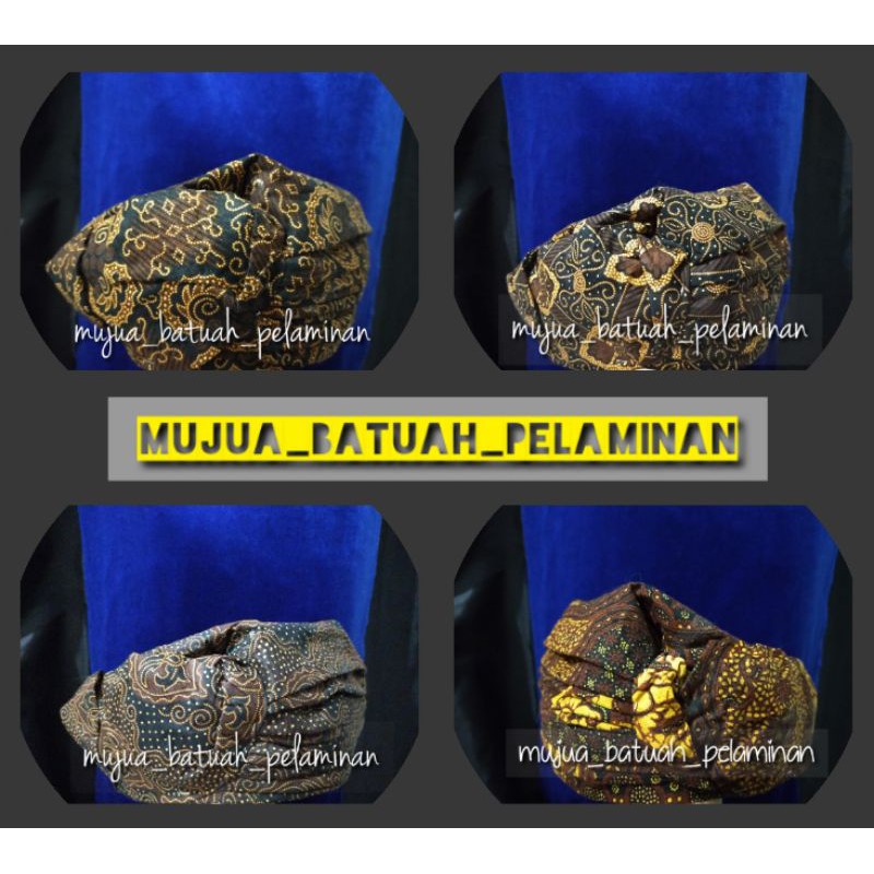 Jual Saluak Datuak Batik Atau Topi Pengantin Laki Adat Minang (Dewasa ...