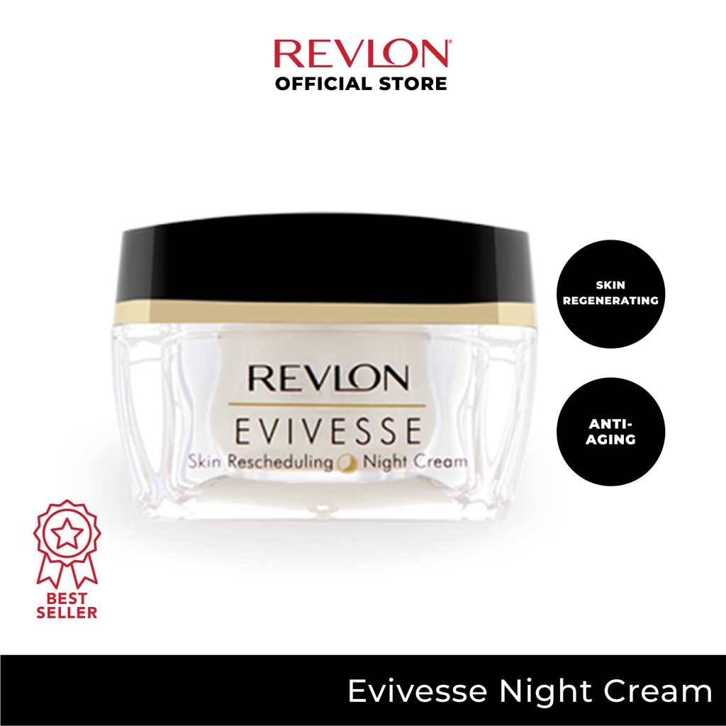 Jual Revlon Evivesse Night Cream 50 gr (krem malam untuk mengencangkan ...