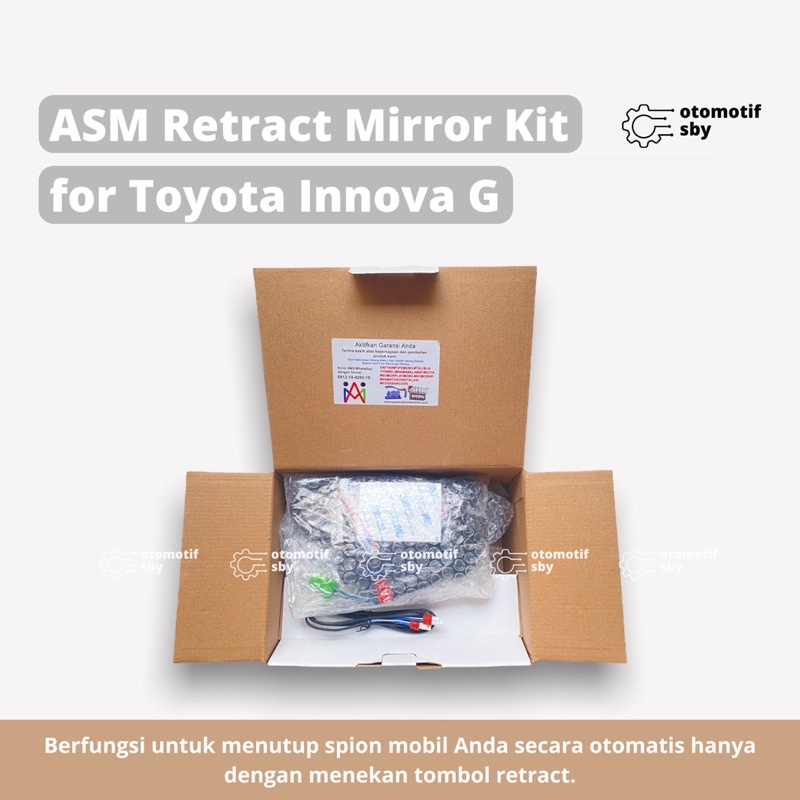 Jual ASM Retract Mirror Kit for TOYOTA INNOVA REBORN / Spion Lipat ...