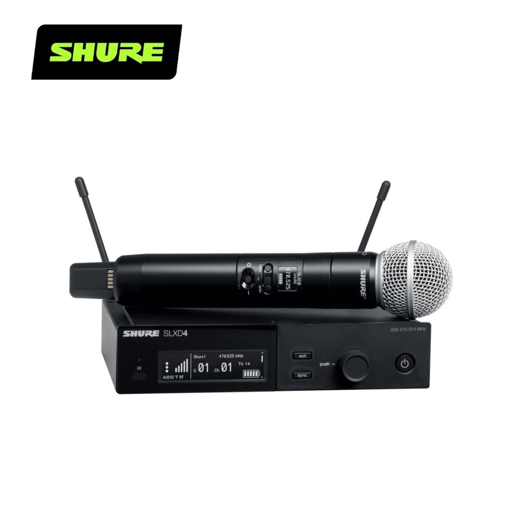 Jual SHURE SLXD24/SM58 Wireless Microphone System with SM58 Handheld Transmitter Indonesia ...