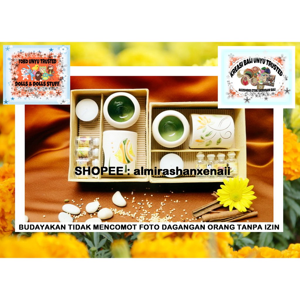 Jual Wewangian ala Spa BALI Paket Oil Burner Keramik + Essential Oil 4 Botol (PRE ORDER PRODUK ...