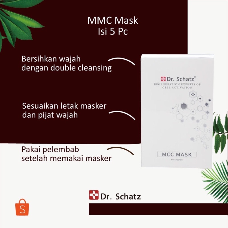 Jual DR.SCHATZ MCC MASK ORIGINAL 2 Pcs | Shopee Indonesia