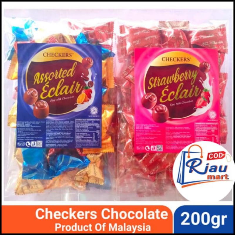 Jual Checkers Coklat Malaysia 200g | Shopee Indonesia