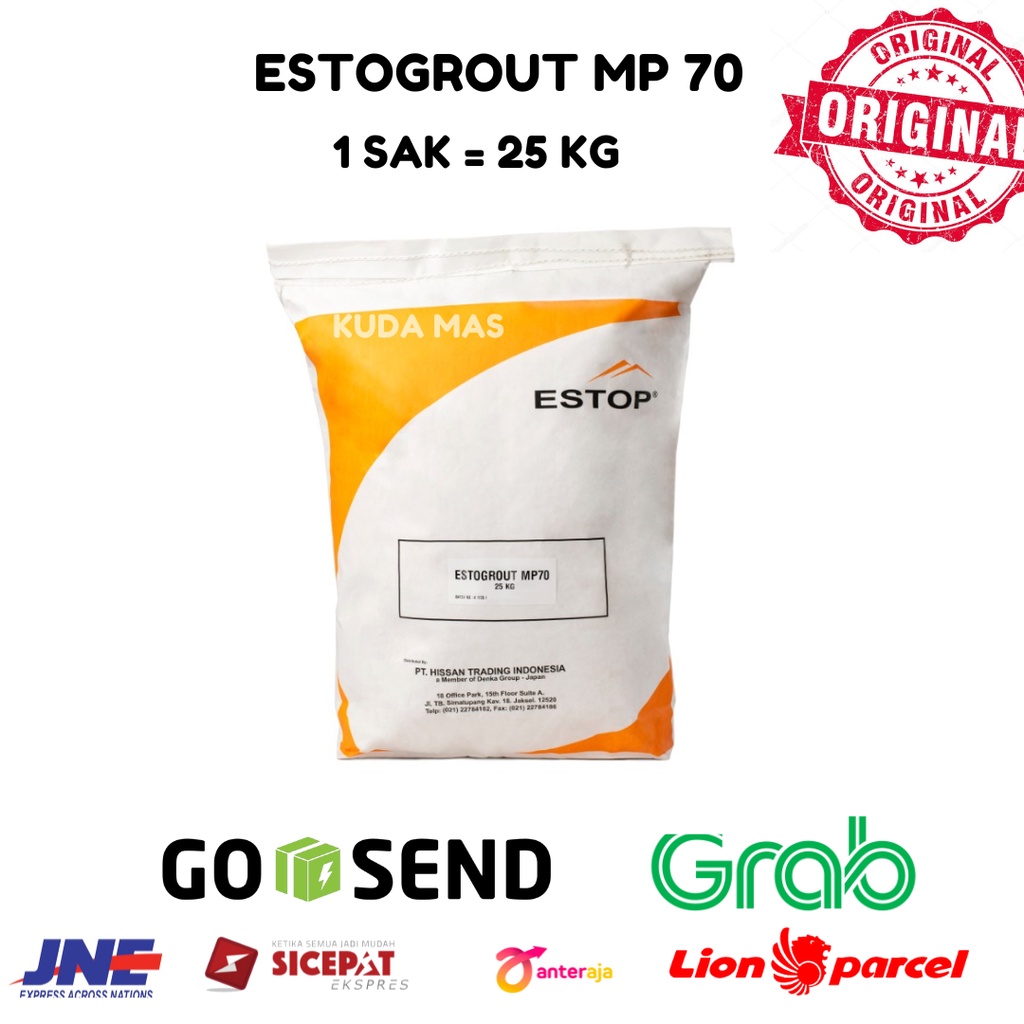 Jual Grouting Estogrout MP 70 25 Kg Bahan Grouting Denka Murah Best ...