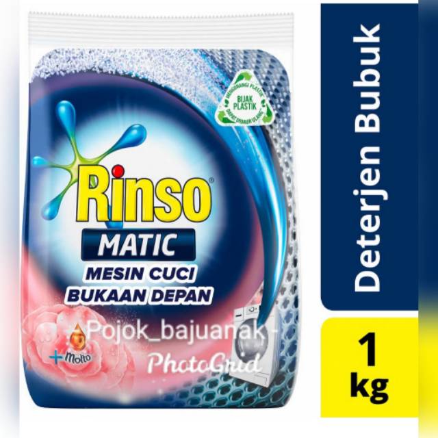 Jual Rinso Matic Front Load (Bukaan Depan) Formula baru dengan Softener ...