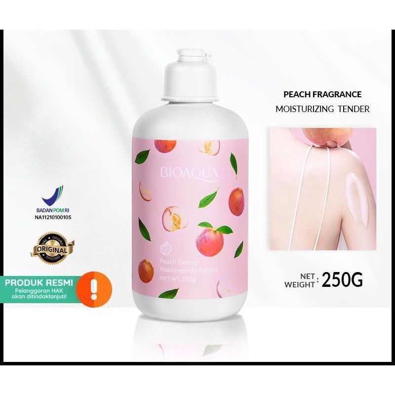Jual Lotion Body BIOAQUA peach 250ml | Shopee Indonesia