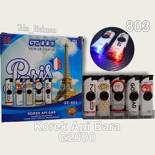 Jual Korek Api Bara G2000 LED 803 Motif Brand Rokok Korek Bara Spinner ...