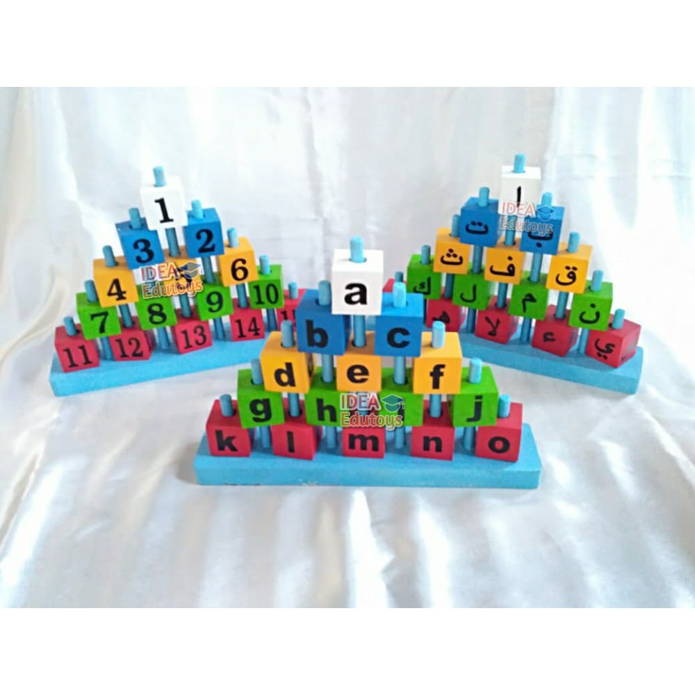 Jual Piramida Angka ( Mainan Kayu Edukasi ) | Shopee Indonesia