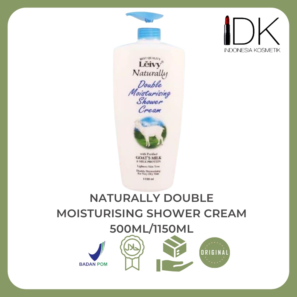 Jual Leivy Naturally Double Moisturising Shower Cream (Pump) 500ml ...