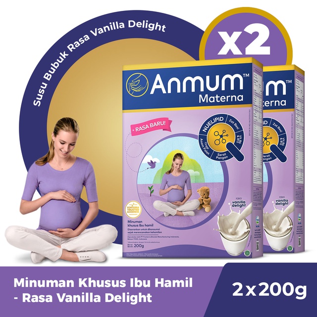 Jual Anmum Materna Vanilla Delight 200 gr x 2 pcs | Shopee Indonesia