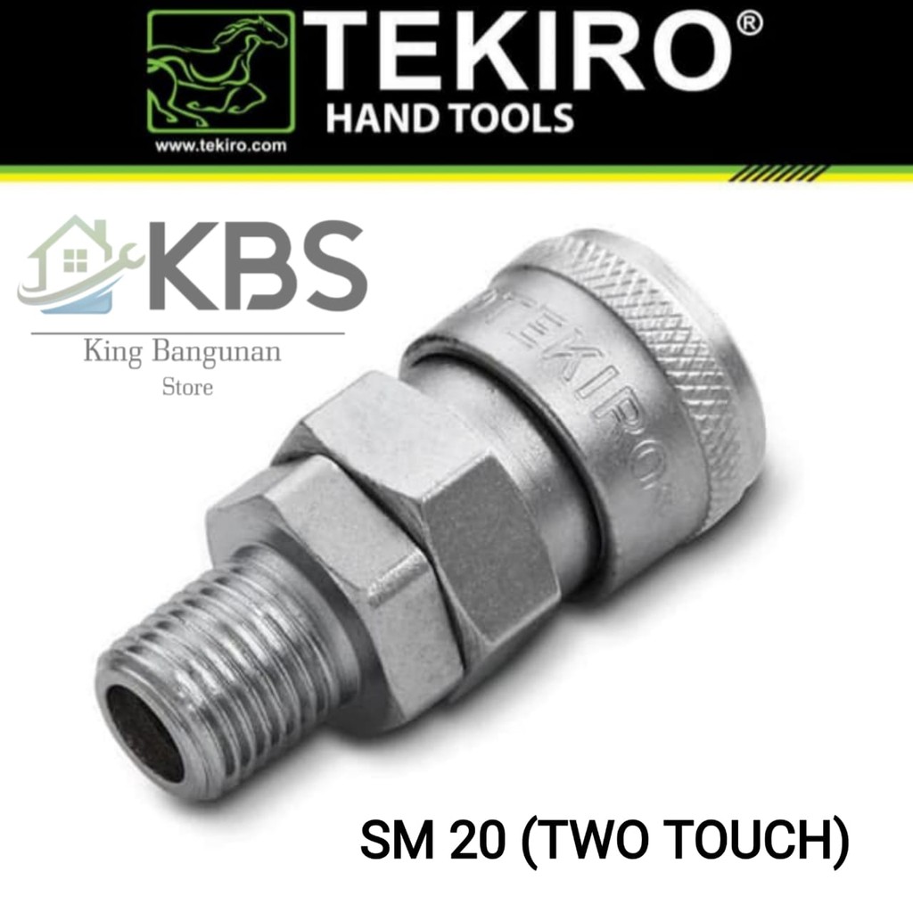Jual TEKIRO QUICK COUPLER ANGIN SM 20 TWO TOUCH / SAMBUNGAN SELANG ANGIN SM20 | Shopee Indonesia