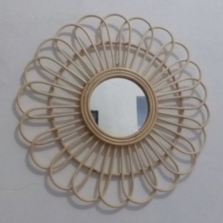 Jual cermin hiasan rotan full 60cm, cermin 20cm | Shopee Indonesia