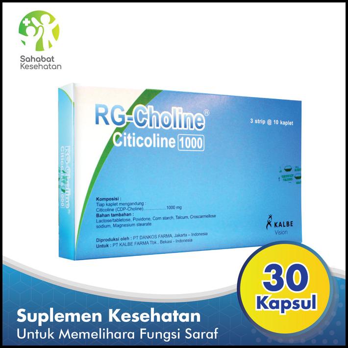Jual Rg Choline Kaplet 1000 - Suplemen Untuk Memelihara Saraf Mata ...