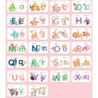 Jual MALOTOYS - Matching Alphabet Number Card Pairing Pair Paired Cards ...