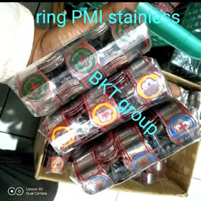 Jual Ring PMI/PMR bijian stainles | Shopee Indonesia