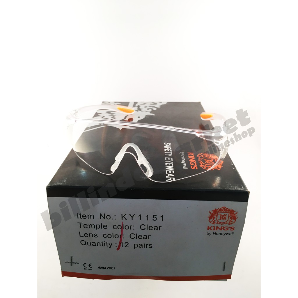 Jual Safety Glasses KING'S KY 1151 Clear / Kacamata KING'S KY 1152 ...