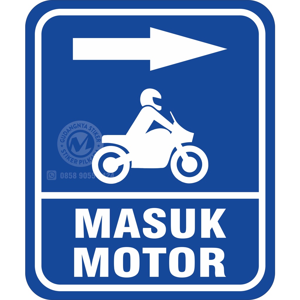 Jual STIKER VINYL RAMBU MOTOR MASUK 40X48 CM | Shopee Indonesia