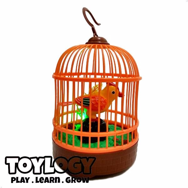 Jual Mainan Anak Robot Burung Bernyanyi dalam Sangkar - Singing ...