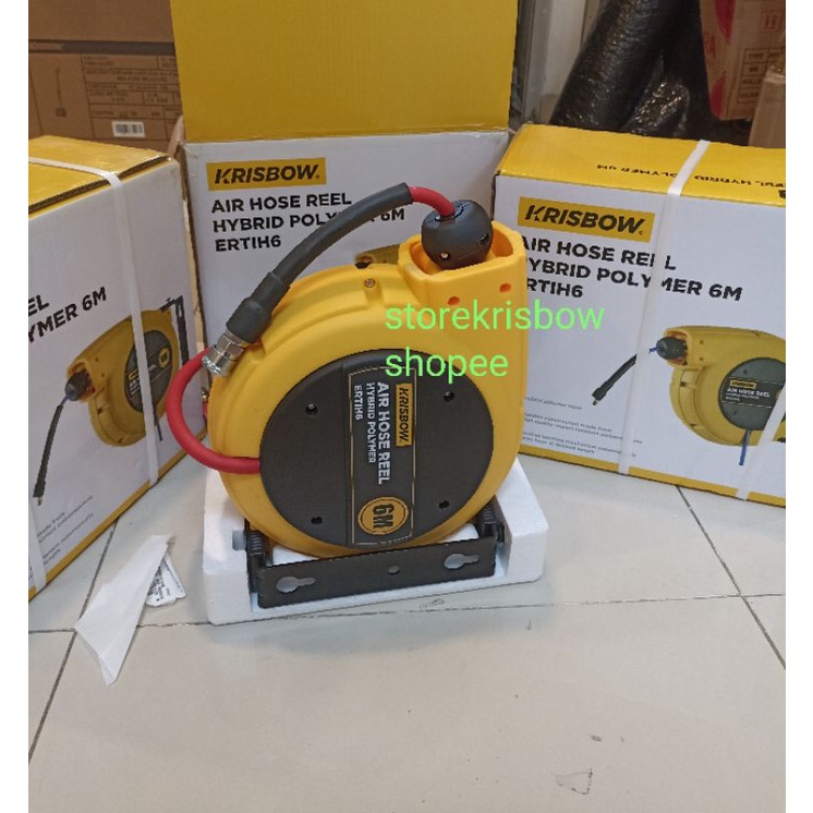 Jual AUTOMATIC AIR HOSE REEL 6M 9M 15M HYBRID POLI KRISBOW | Shopee Indonesia