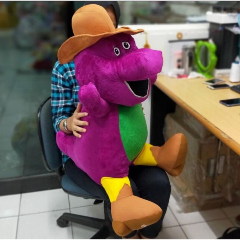 Jual Boneka Barney Koboy Dinosaurus Bear 70cm import kado hadiah ...