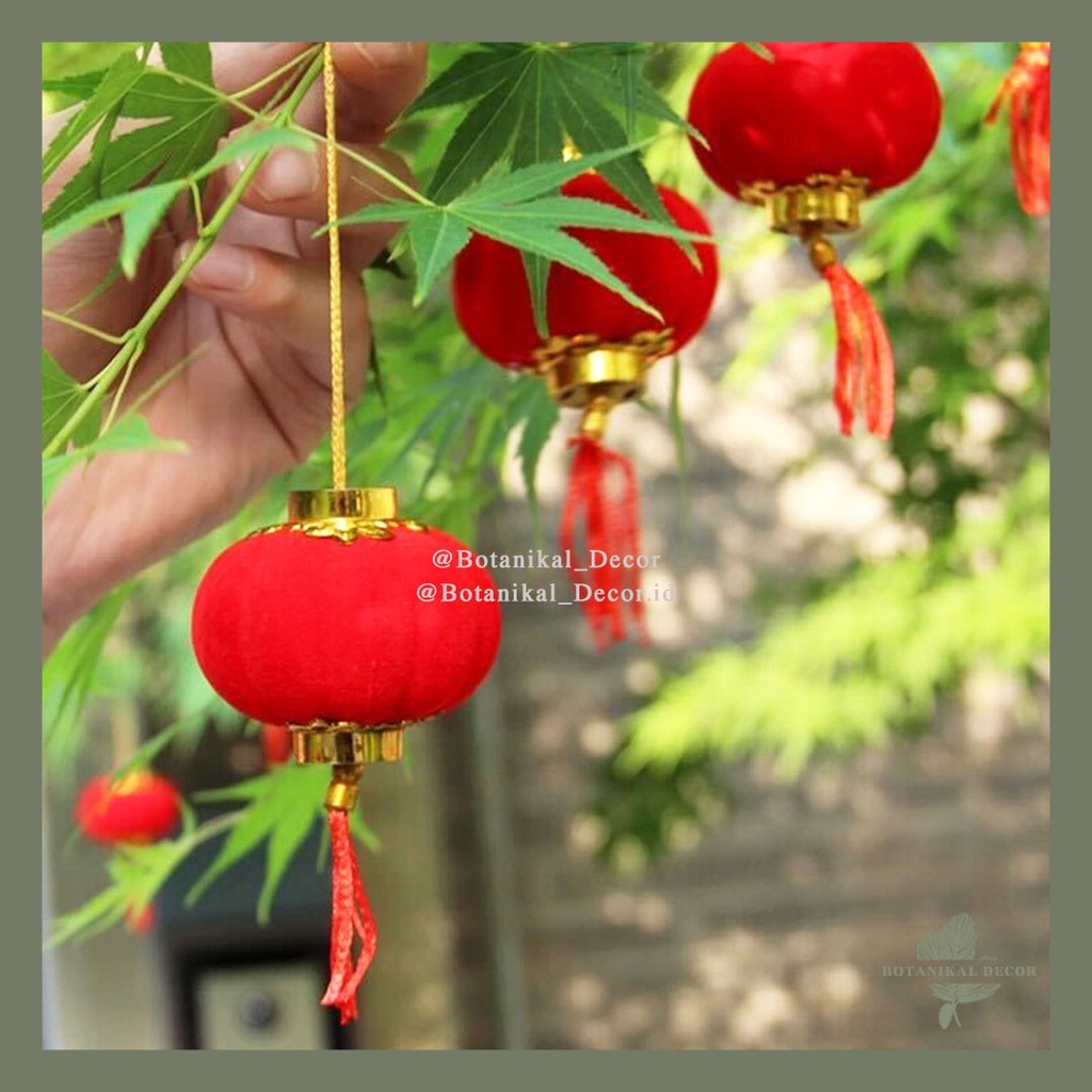 Jual Lampion Imlek CNY Gantung Bludru Hias Dekorasi imlek 2023 Chinese ...