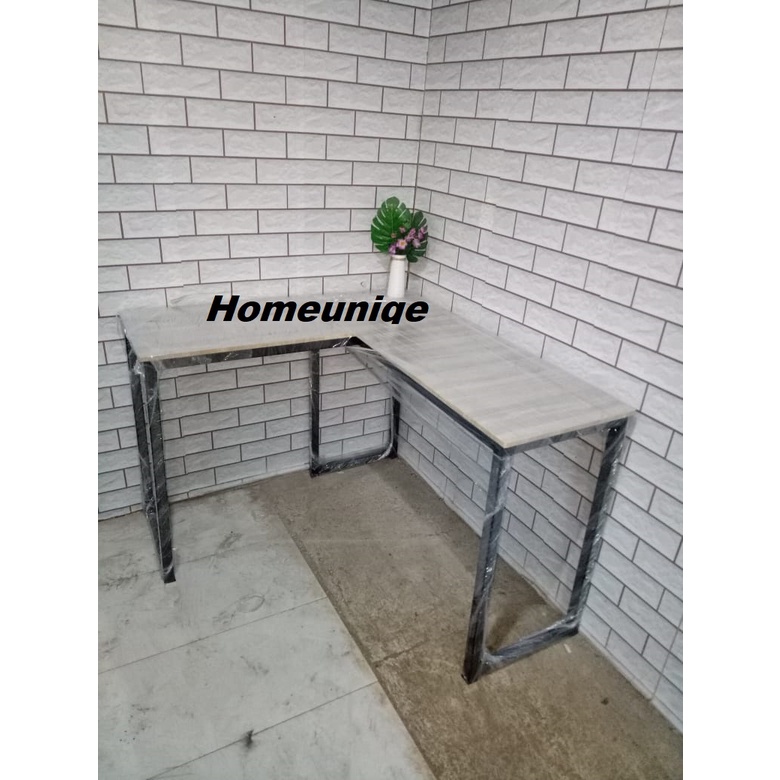 Jual HOMEUNIQE 120x50x70-100x50x70 Meja Model Type L L Meja Kerja ...
