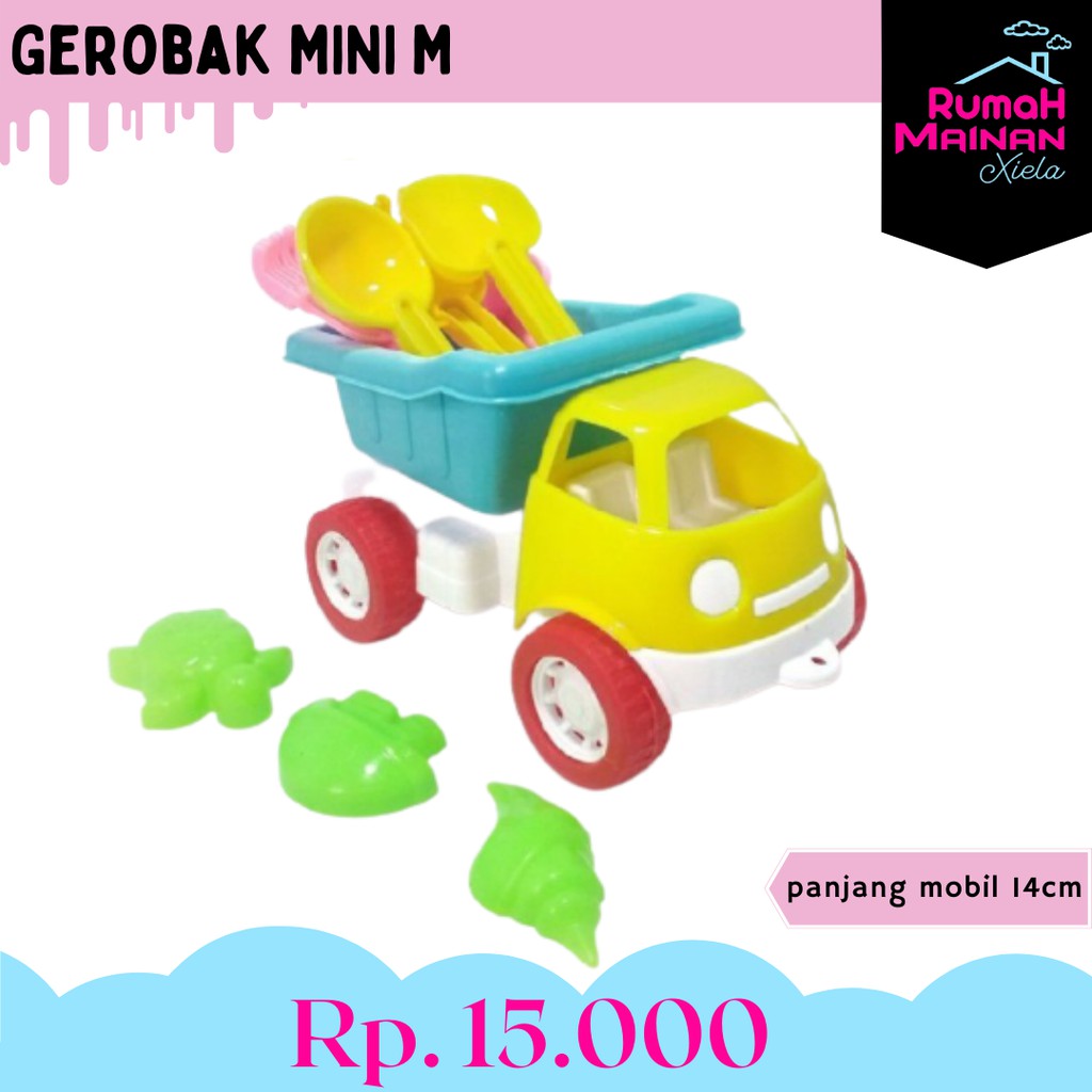 Jual GEROBAK MINI M - MOBIL GEROBAK TRUK PASIR PANTAI - 1360 | Shopee ...
