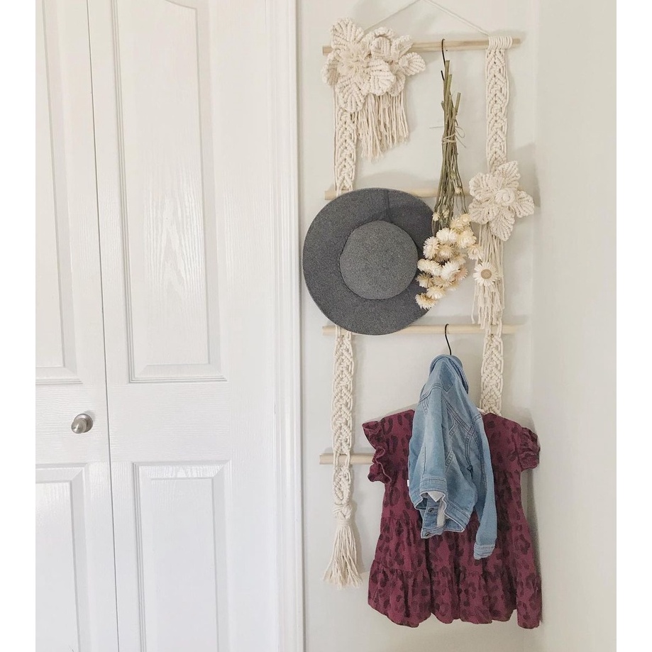 Jual Macrame ladder / makrame rak gantungan | Shopee Indonesia