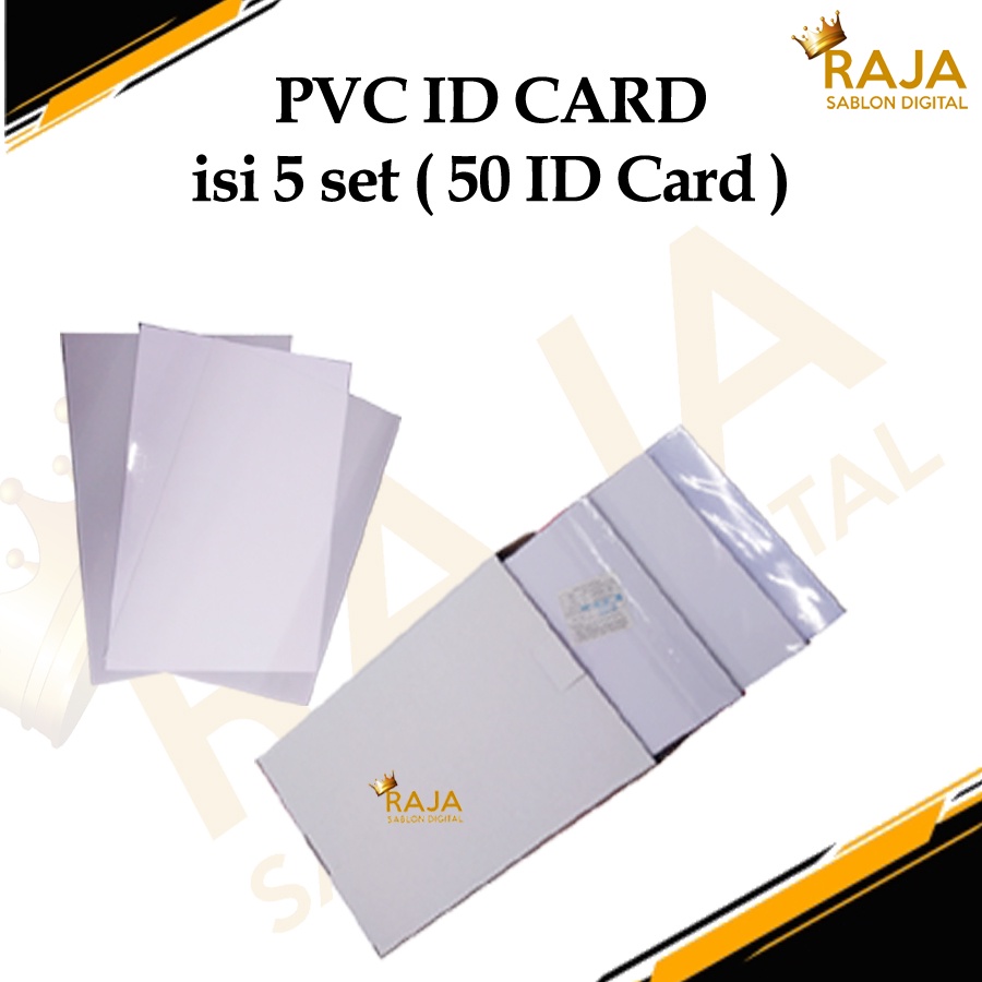Jual Bahan PVC ID Card instan - isi 5 set ( 50 ID Card ) Indonesia ...