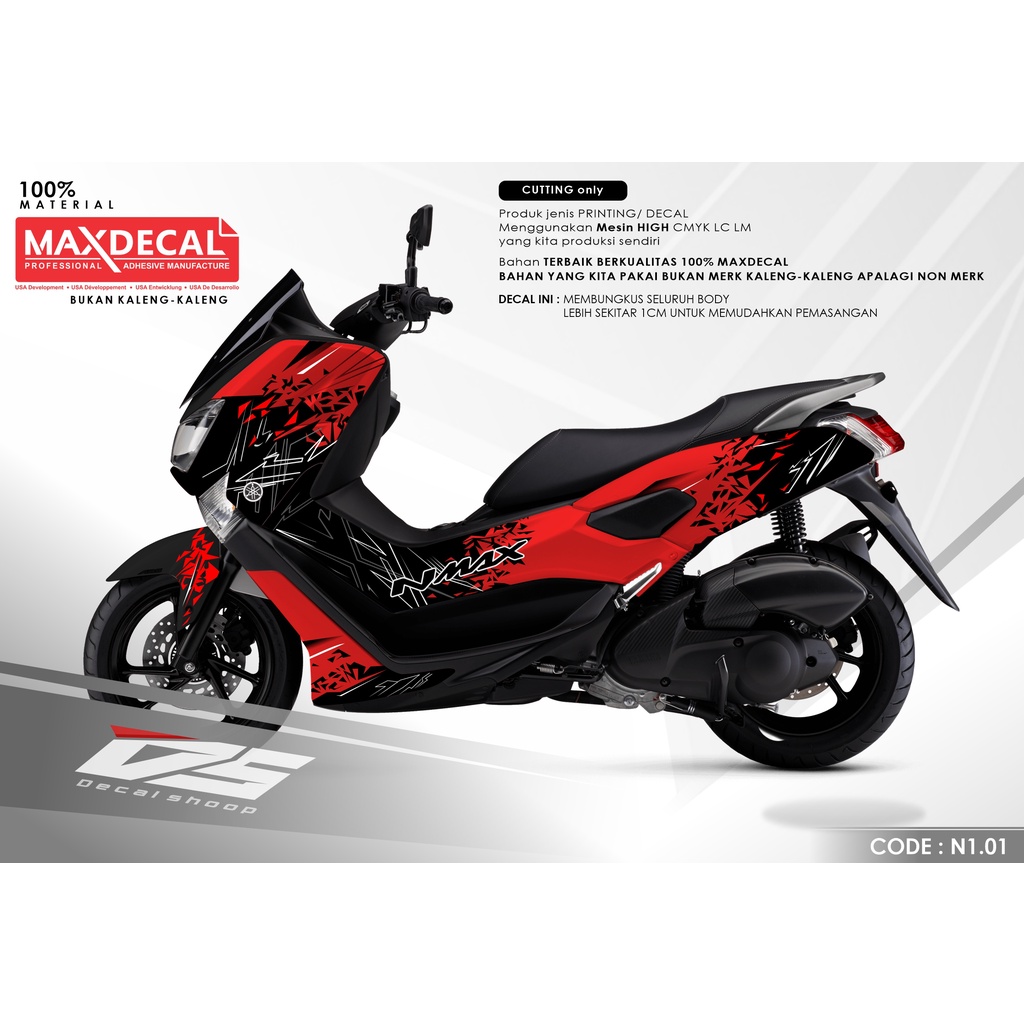 Jual DECAL NMAX old- STIKER FULL BLOK NMAX old - DC N01 - STIKER NMAX ...