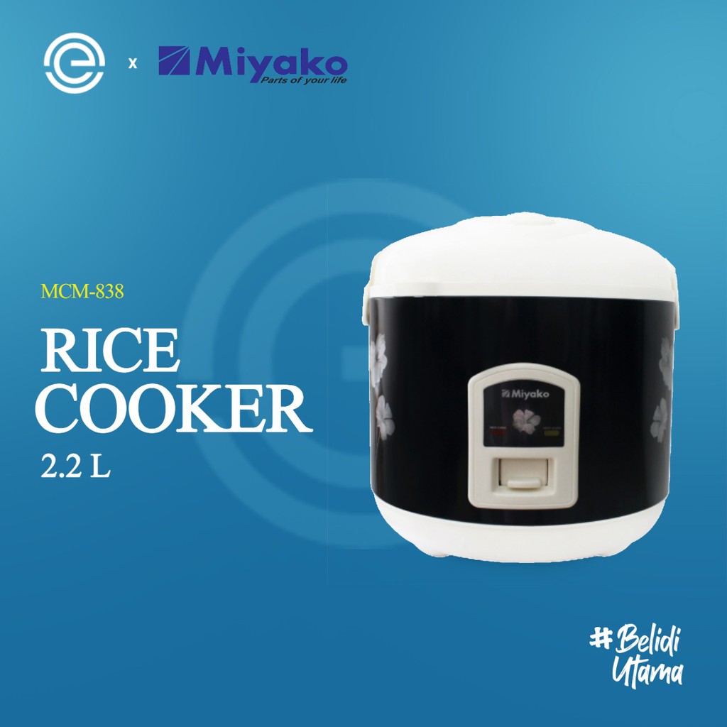 Jual MIYAKO Rice Cooker 2.2 Liter - MCM 838 | Shopee Indonesia
