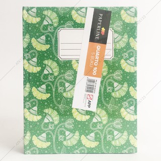 Buku Tulis Hardcover Paperline Quarto / Kuarto / Kwarto 100 Lembar ...