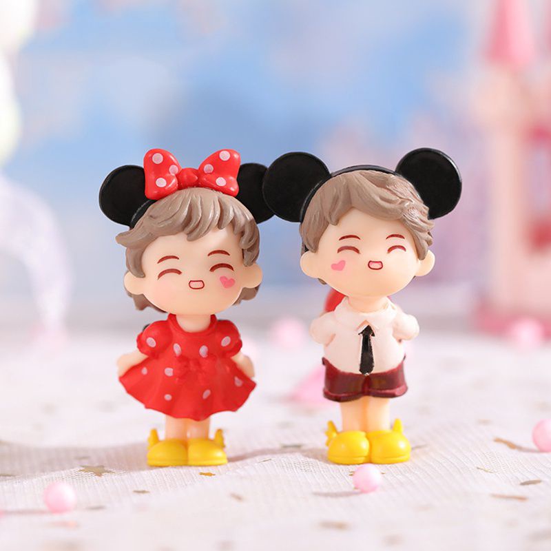Jual FIGURE MINIATUR PAJANGAN PASANGAN COUPLE MICKEY MINNIE COSPLAY ...