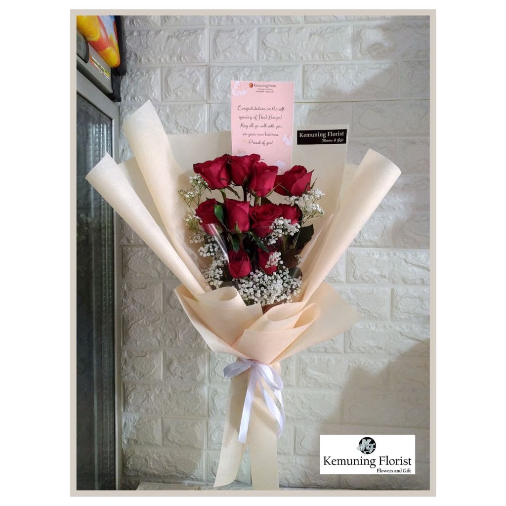 Jual buket bunga segar/ buket bunga asli/ buket bunga mawar/ bunga ...