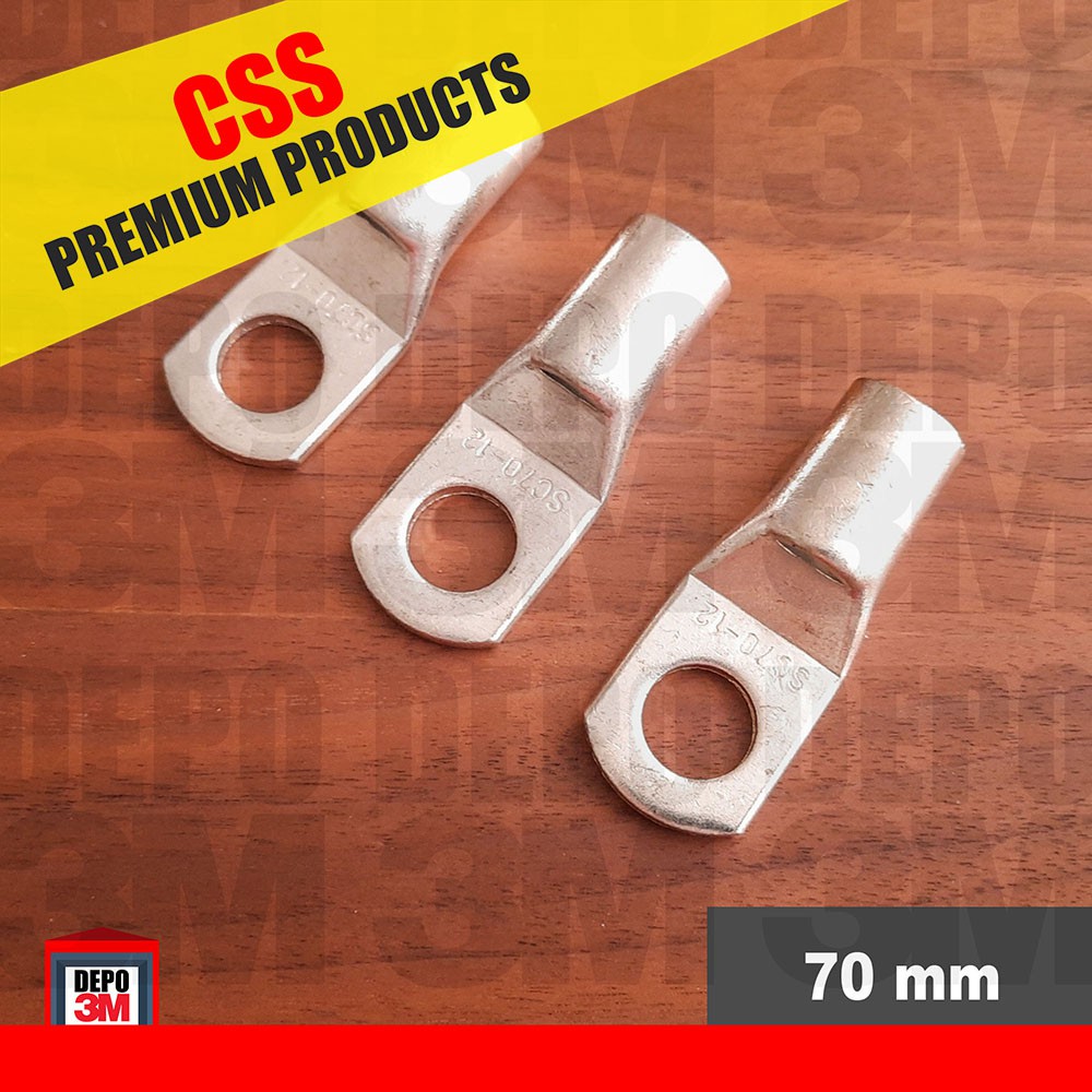 Jual Cable Lug | Skun Kabel CSS Tembaga Lapis Timah Tin Coated CU SC 70 ...