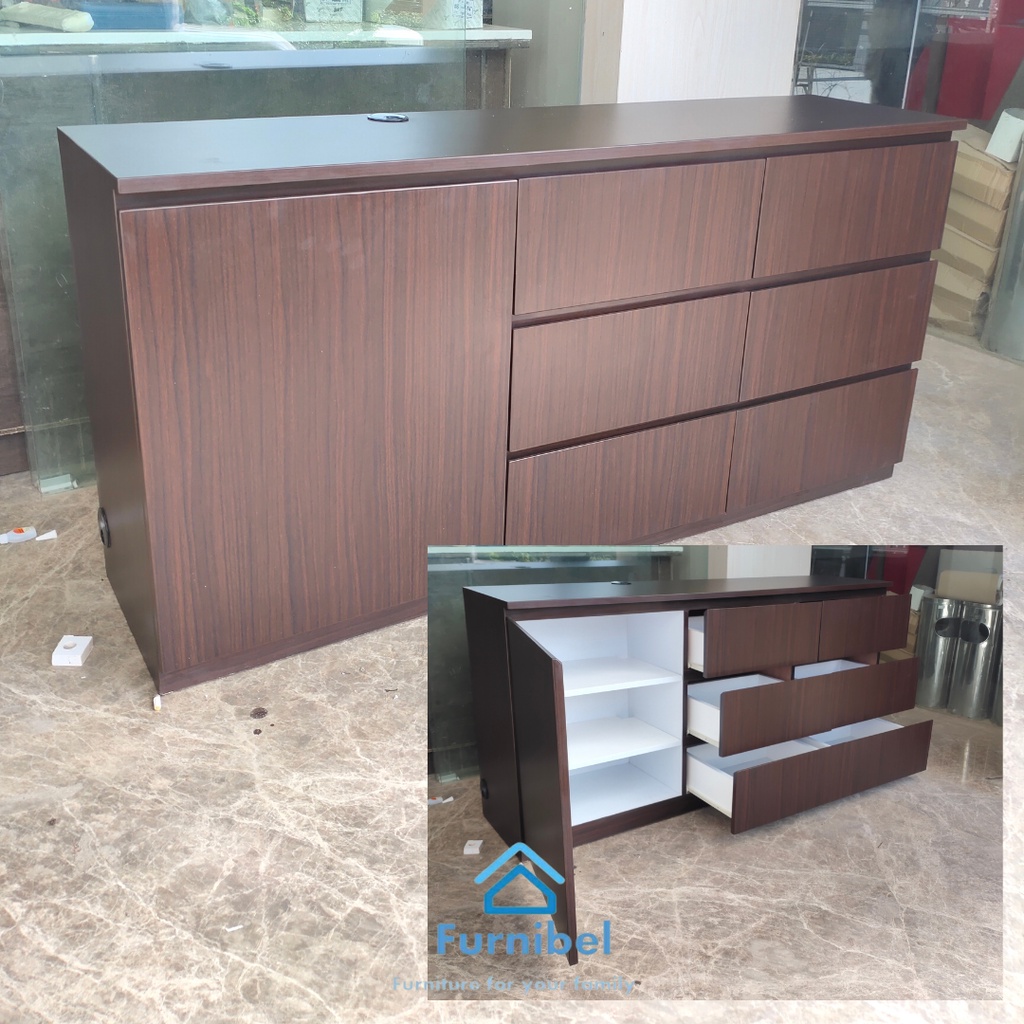 Jual Credenza, lemari tiga laci, kabinet, credensa - lemari 04 | Shopee Indonesia