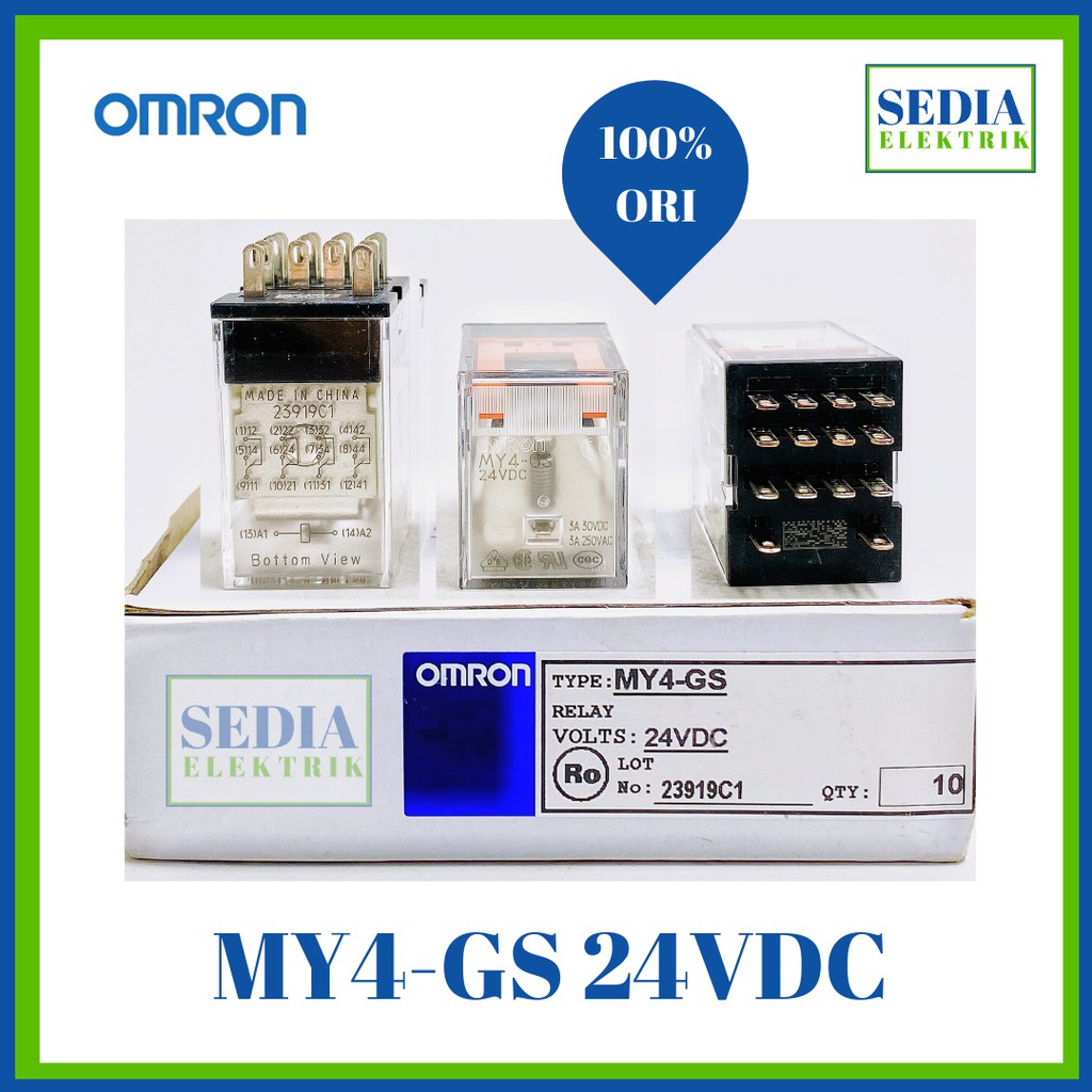 Jual Relay Omron MY4-GS-24VDC MY4GS 24VDC | Shopee Indonesia