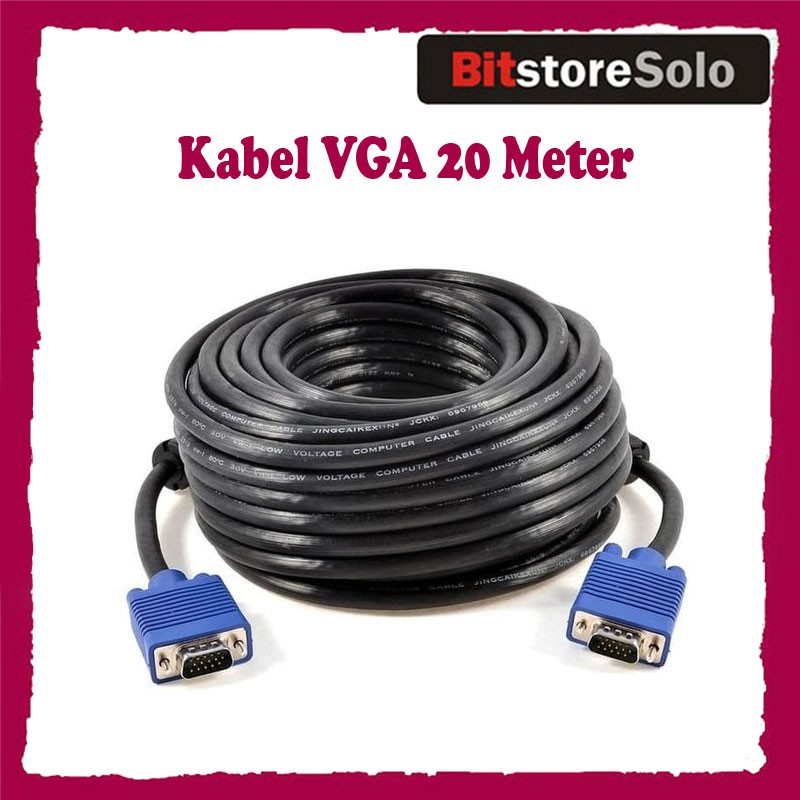 Jual Kabel Vga Display Kabel Monitor panjang 20 Meter | Shopee Indonesia