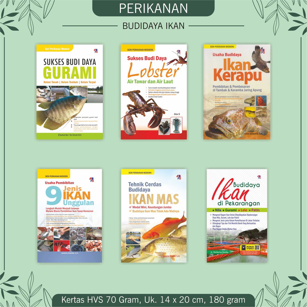 Jual Buku Perikanan : Sukses Budidaya Gurami / Sukses Budidaya Lobster ... Jual Buku Perikanan : Sukses Budidaya Gurami / Sukses Budidaya Lobster ...