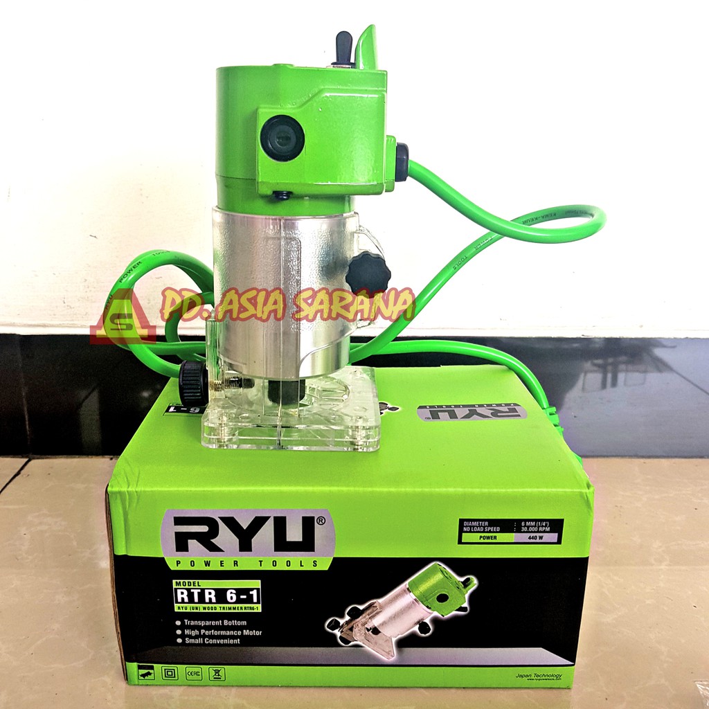 Jual Mesin Router Profil Kayu 6mm RYU RTR 6-1 / Wood Trimmer Machine ...