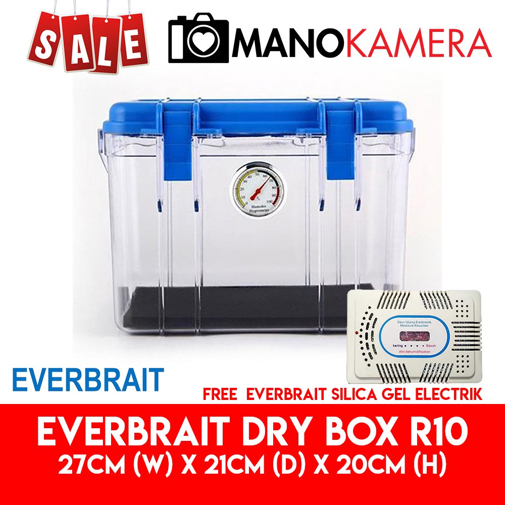 Everbrait Dry Box R10 Drybox ABS Free Silica Gel Elektrik Untuk Kamera ...